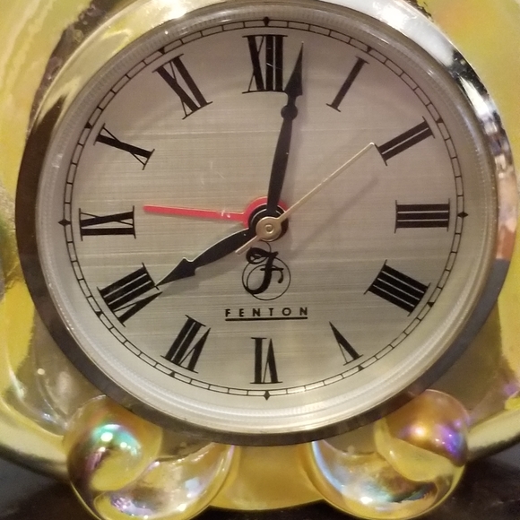 Fenton | Accents | Rare Fenton Iridescent Gold Art Deco Carnival Glass ...